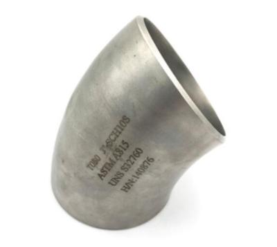 China 304 Stainless Steel 45 Degree Butt Weld Pipe Elbow ASME B16.9 SUS630 AISI630 for sale