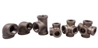 China Malleable Iron Threaded Side Outlet Reducing Tee Class 150 300 ISO 7 1 90 BSPT NPT for sale