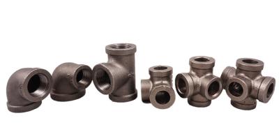 China Malleable Iron Threaded Side Outlet Reducing Tee Class 150 300 ISO 7 1 90 BSPT NPT for sale