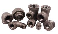 China Malleable Iron Threaded Side Outlet Reducing Tee Class 150 300 ISO 7 1 90 BSPT NPT for sale