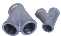 China 3 Inch 304 304L Stainless Steel Wye Pipe Fitting 45 Degree 1.6 Mpa for sale
