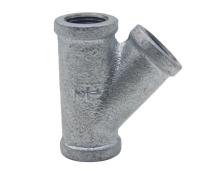 China 3 Inch 304 304L Stainless Steel Wye Pipe Fitting 45 Degree 1.6 Mpa for sale