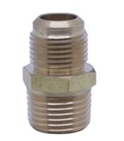 China 3/16 3/8-24 Inverted Flare Male Union Forged Coupling Brass Compression Fittings for Gas for sale