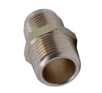 China 3/16 3/8-24 Inverted Flare Male Union Forged Coupling Brass Compression Fittings for Gas for sale