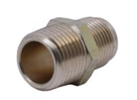 China 3/16 3/8-24 Inverted Flare Male Union Forged Coupling Brass Compression Fittings for Gas for sale