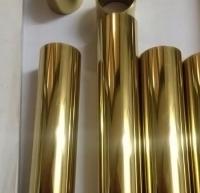 China Golden Stainless Steel Pipe 304 316 201 ASTM A554 1/2 Inch 21mm 22mm Round Square Tube for sale