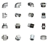 China Malleable Iron Galvanized Steel Pipe Fittings BSP NPT Threaded 1.6MPa Oil Gas for sale