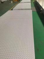 China Hot Rolled Stainless Steel Checkered Plate SS304 Diamond Anti Slip 120mm Thickness for sale