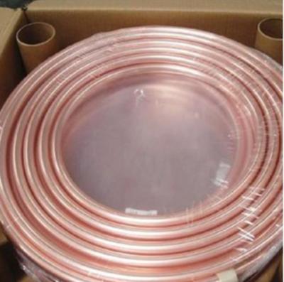 China ASTM B280 Copper Tube 99.9% Pure Straight Pipe Coil for Air Conditioner 6m Length for sale
