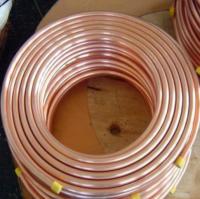 China ASTM B280 Copper Tube 99.9% Pure Straight Pipe Coil for Air Conditioner 6m Length for sale