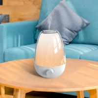 China Ultrasonic 5W USB 5V Aroma Diffuser Humidifier White Plastic LED Humidifiers for sale