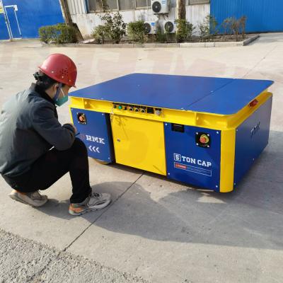 China 1 Ton Customized Trackless Transfer Trolley With Mecanum Wheel for sale