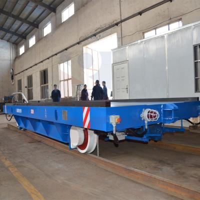 China 50 Tons Heavy Industry Use Rail Mounted Electric Transfer Cart for sale