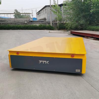 China 5 Tons Steerable Transfer Cart For Scrap Materials Handling With Hydraulic Lift for sale
