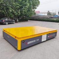 China Steerable 6 Tons Hydraulic Lifting Motorized Transfer Cart With Remote Control Control for sale