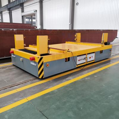China Yellow Color 20 Tons Shipbuilding Using Rail Transfer Trolleys for sale