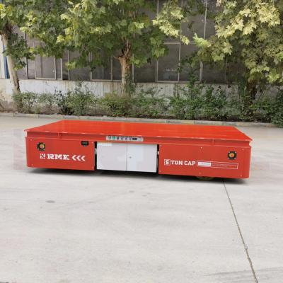 China Electric Trackless Flat Car For Transporting Metal Structures for sale