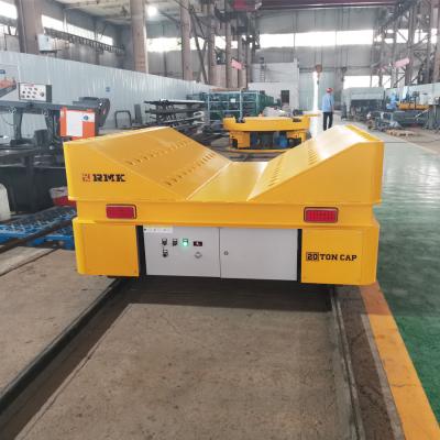 China 20 Tons battery electric trolley coil track transfer platform for sale
