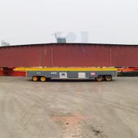 China Heavy Load Material Battery Transfer Trolley Directional Movement Remote Control for sale