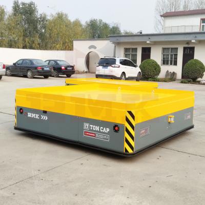 China DC Motor Battery Powered Material Transfer Cart 17 Tons Manual Operation for sale