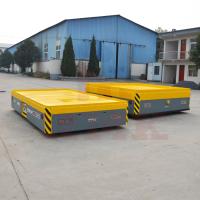 China Hand Operated 15 Tons Battery Transfer Trolley , Automatic Material Handling Cart for sale