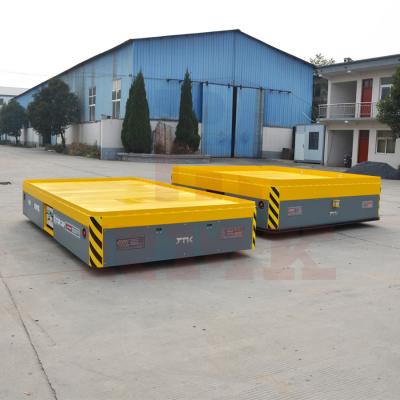 China Hand Operated 15 Tons Battery Transfer Trolley , Automatic Material Handling Cart for sale