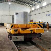 China Cable Drum Powered Rail Transfer Trolley 50 Tons Mold Plant Motorized Battery for sale