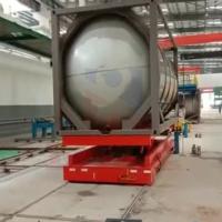 China 12T Steel Frame Rail Transfer Cart , Low Voltage Heavy Load Transfer Trolley for sale