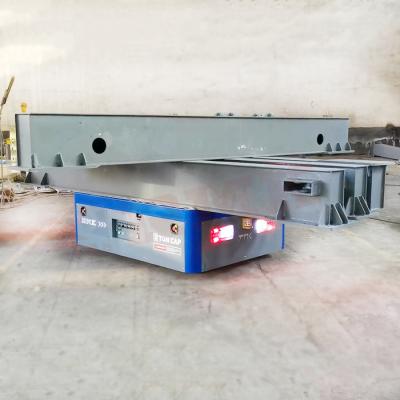 China Wireless 25 Tons Hydraulic Lifting Transfer Cart Automatic Charging Stepless Speed for sale