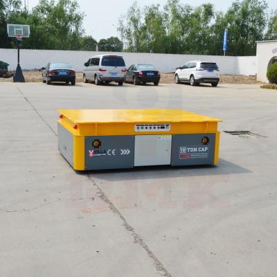China Marble Slab Battery Transfer Trolley Remote Control 10 Tons Material Handling for sale
