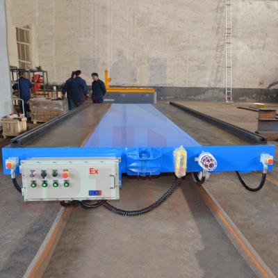 China 35 Tons Motorized Transfer Trolley Electric Stepless Speed Cable Reel Powered for sale