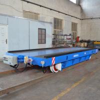 China 35 Tons Material Handling Trolley , Stepless Speed Hydraulic Lifting Transfer Cart for sale