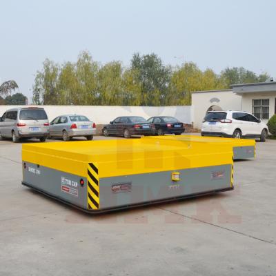 China Battery 17 Tons Heavy Load Transfer Trolley With Mecanum Wheel Remote Control for sale