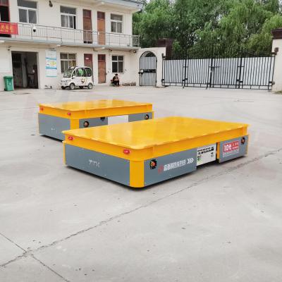 China Steerable 10T Die Transfer Cart Battery Powered Wireless Remote Control for sale