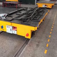 China 30 Ton Electric Cable Power Transfer Trolley Rail Guided Material Transport for sale