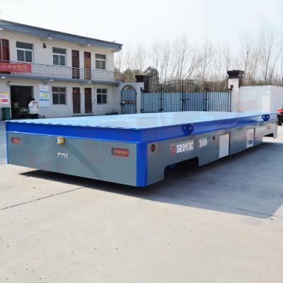 China PLC Motorized Steerable 30 Tons Aluminum Ingot Battery Transfer Car for sale