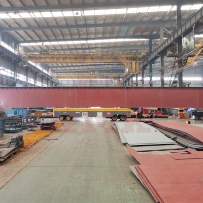 China Steerable 50 Tons Customized Concrete Products Trackless Transport Trolley for sale