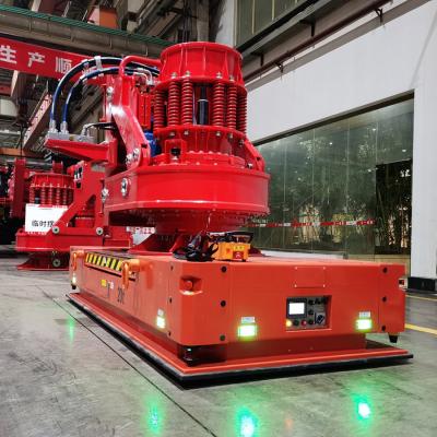 China Intelligent Electric Motorized Trackless Flatbed Trolley For Production Handling for sale
