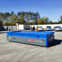 China Heavy Duty Transporter Platform Material Handling Battery Powered Transfer Trolley for sale