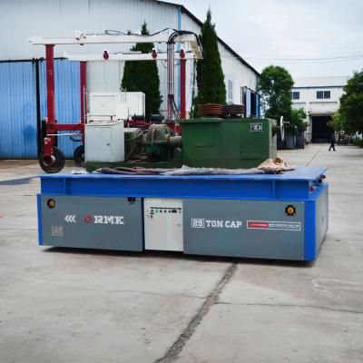 China Heavy Duty Plant Trailer With Hydraulic Lifting Trackless Transfer Cart for sale