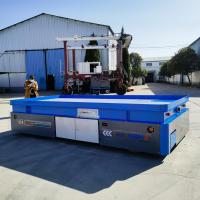 China Hydraulic Steering 40 Tons Steel Heavy Load Transport Carts Battery Powered for sale