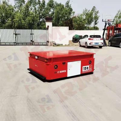 China Material 15 Tons Trackless Electric Flat Car 20m/Min Dc Motor Remote Control for sale
