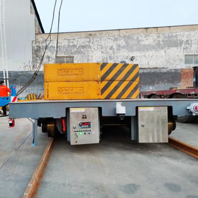 China Heavy Load Remote Control 40 Tons Rail Transfer Car For Steel Plant for sale