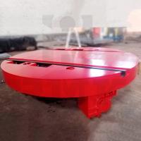 China Steerable Transfer Carts AC Power Railway Turntable Rail Trolley 80 Ton for sale