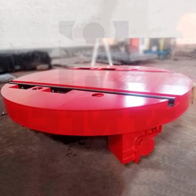 China Steerable Transfer Carts AC Power Railway Turntable Rail Trolley 80 Ton for sale