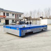 China Steel Coil Motorized Transfer Trolley Steerable 30 Tons for sale