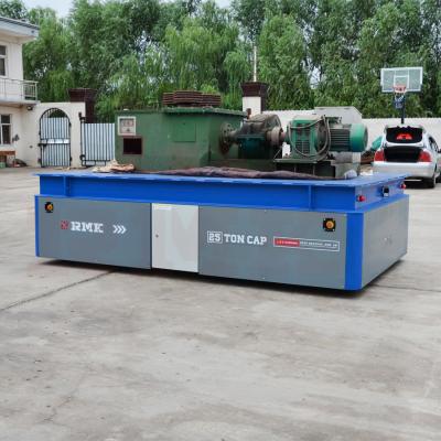 China Lead Acid Battery Steerable Transfer Cart With Lifting Platform for sale