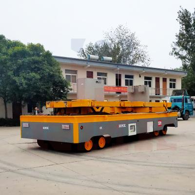 China Customized Concrete Products 50 Tons Electric Steerable Transfer Cart for sale