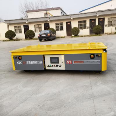 China 5 Tons Transfer Trolley With Hydraulic Lifting Table With PLC Control for sale