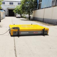 China 10 Ton Heavy Duty Platform Carts Self Powered Trolleys On Cement Floor for sale